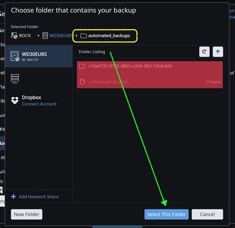 roon backup appearing in folders on backup drive support roon
