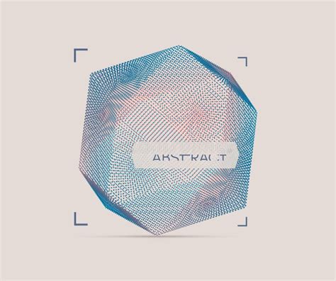 Crystal Consisting Of Small Particles Object With Dots Molecular Grid