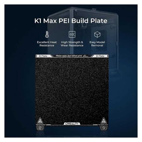 Creality K Max Textured PEI Build Plate Kit Mm With Soft Magnetic Sticker B Plate