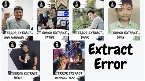โชค ดี เปิดตัวทีม Extract Error