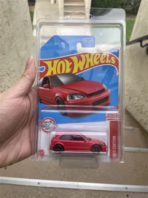 Hot Wheels 99 Honda Civic Type R Ek9 Red Edition Target Exclusive