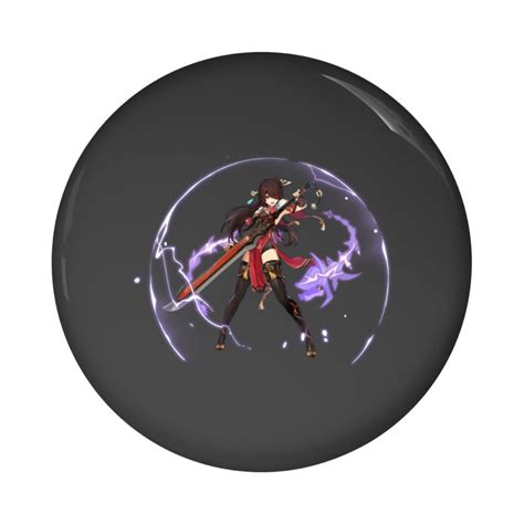Genshin Impact Beidou Character Wish Gacha Splash Art Pin Buttons