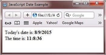 JavaScript Date