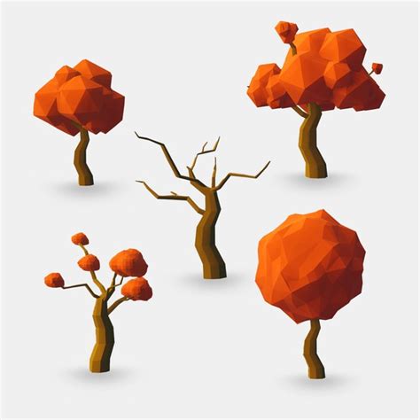3d Trees Low Poly Model Turbosquid 2007070