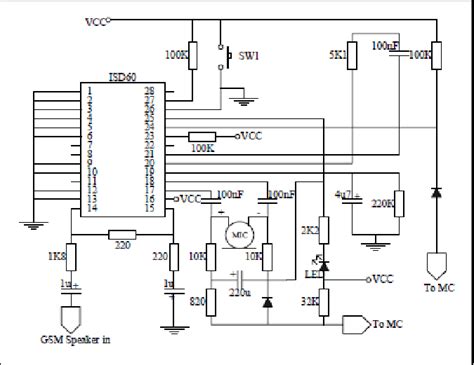 Circuit Diagram For Voice Message Download Scientific Diagram