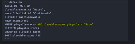 Dataview Query Using WHERE And FLATTEN Help Obsidian Forum