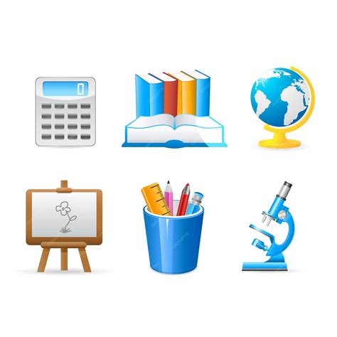 Premium Vector School Supplies Vector Set Collection Vector Illustration