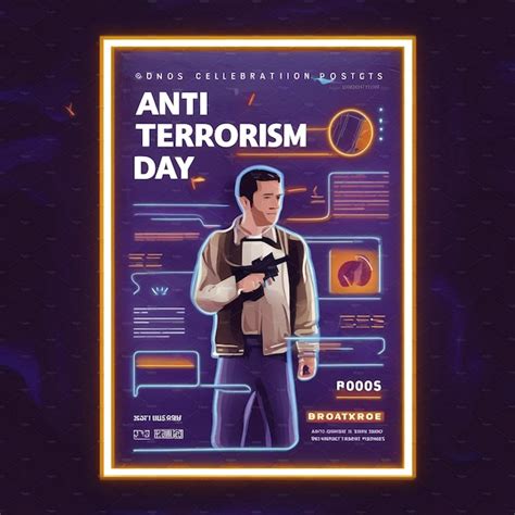 Premium Photo National Anti Terrorism Day Poster Design