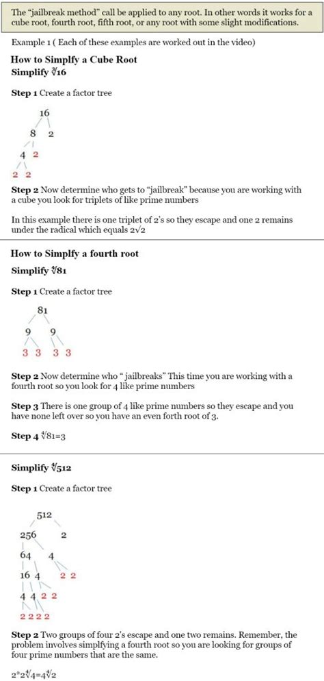 Simplify Radicals Moomoo Math