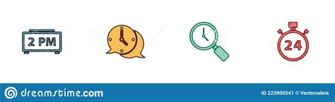 Zet Digitaal Wekkerkloktaal Op Voor Het Vergrootglas En Stopwatch