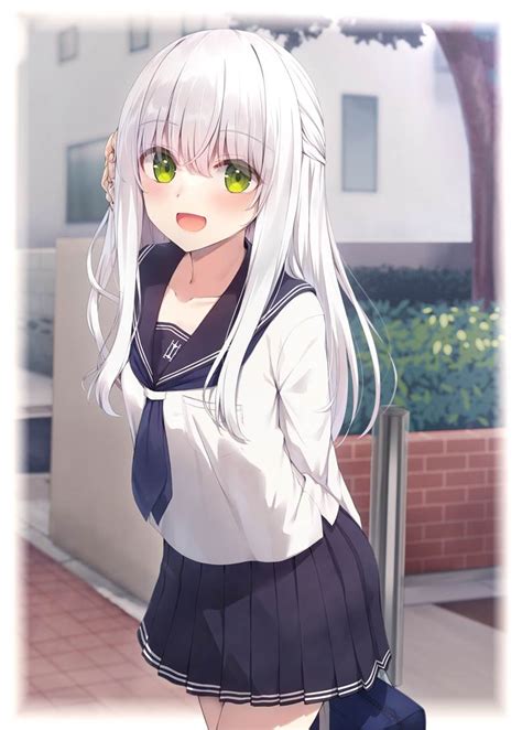 通学路插画师つちくれ的看板娘插画图片 Bobopic