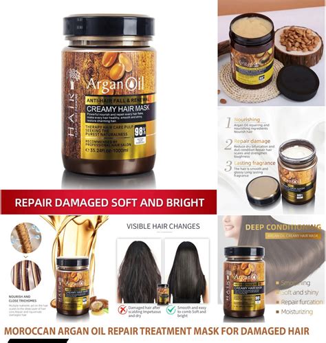 Argan Oil Anti Hair Fall And Renewal Creamy Hair Mask 1000ml Megamall