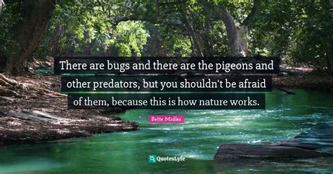 There Are Bugs And There Are The Pigeons And Other Predators But You Quote By Bette Midler