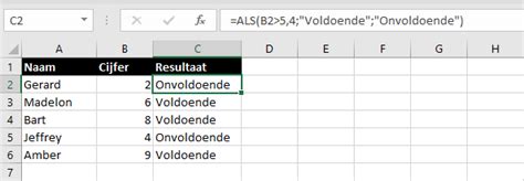Als If Functie In Excel Snelexcel Nl