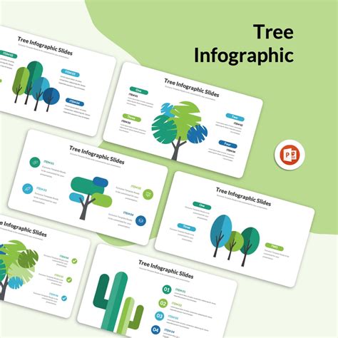 tree infographic powerpoint slides original and high quality