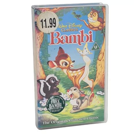 Bambi Vhs 1994 Pal The Original Animated Walt Disney Classic By