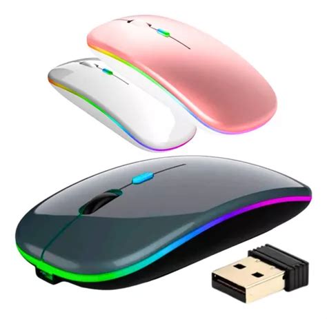 Mouse Sem Fio Recarreg Vel Wireles Optico Led Rgb Ergon Mico Mercadolivre