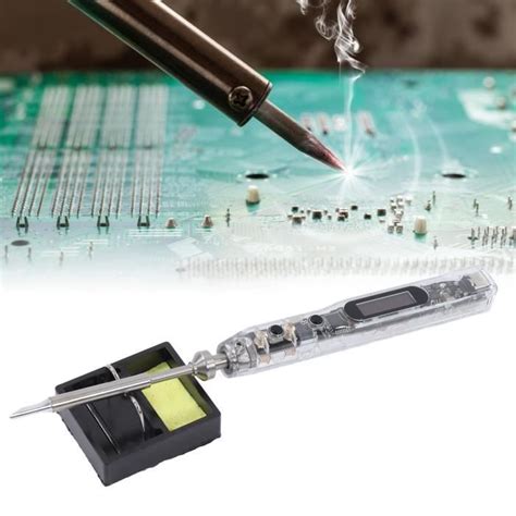 Cikonielf Mini fer à souder Fer à souder électrique numérique PC Kit