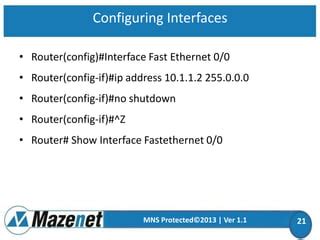 Cisco Router Modes PPTX Computer Networking Computing