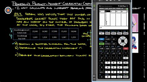 5b Pearsons Product Moment Correlation Coefficient Youtube