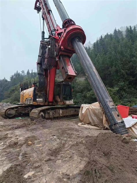 Hydraulic Auger Drilling Machine Construction Equipment Borehole 80m