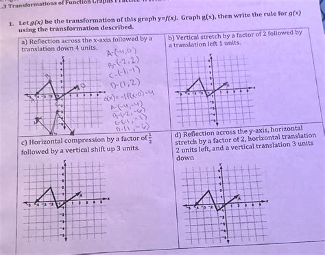[solved] solve with explanation 3 transformations of function grap 1