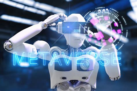 로봇 메타버스 Vr 아바타 현실 게임 가상 현실 사람 블록체인 기술 투자 비즈니스 라이프 스타일 가상 현실 Vr 세계 연결 사이버 아바타 메타버스 사람들 2022 3d