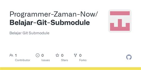 Github Programmer Zaman Nowbelajar Git Submodule Belajar Git Submodule