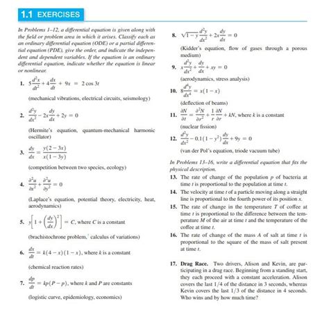 Solved Exercises In Problems A Differential Chegg Com