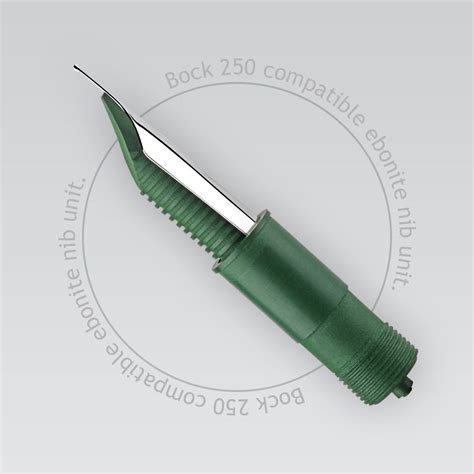 Magna Carta Bock Nib Unit Green Ebonite Feed 6 Chrome The Pen World