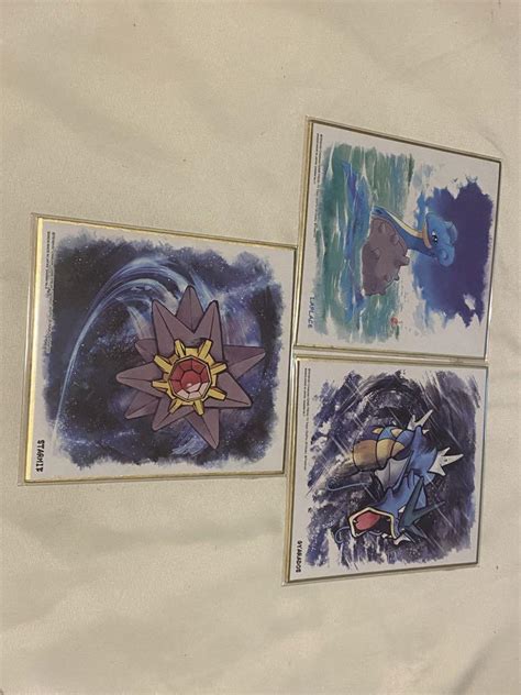 ポケモン色紙 ラプラス ギャラドス スターミー メルカリ