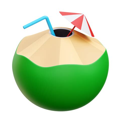 Coconut Drink 3d Icon Illustrations 28753809 Png