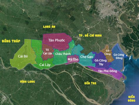Tỉnh Tiền Giang có bao nhiêu huyện xã thành phố 2025 BANKERVN