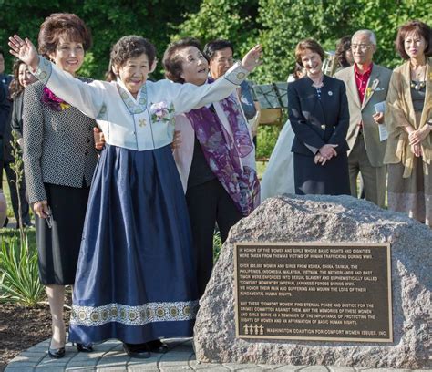 Memorial To Comfort Women Unveiled Near Washington D C The Japan Times