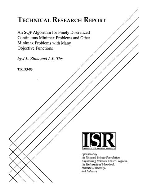 Pdf An Sqp Algorithm For Finely Discretized Continuous Minimax