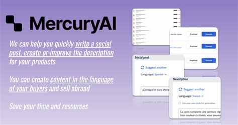 Mercuryai Create Selling Ai Texts To Promote Your Products