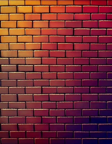 Parede de tijolos iluminação de estúdio d ilustrada Foto Premium