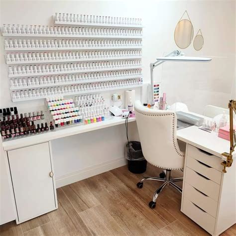 Pin On Inspo Salon Interior Design Nail Salon Decor Nail Salon Design