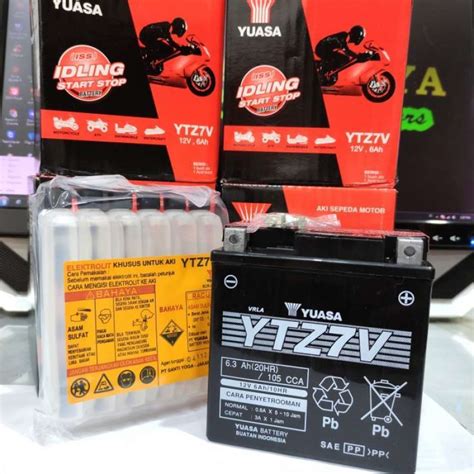 Promo Yuasa Battery Ytz7v Accu Yuasa Aki Motor Kering Nmax Aerox