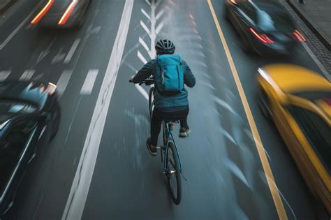 Premium Photo Capturing The Perfect Symmetrical Photo Of A Cyclists