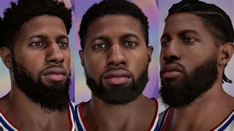 Nba K Paul George Cyberface Hairstyles