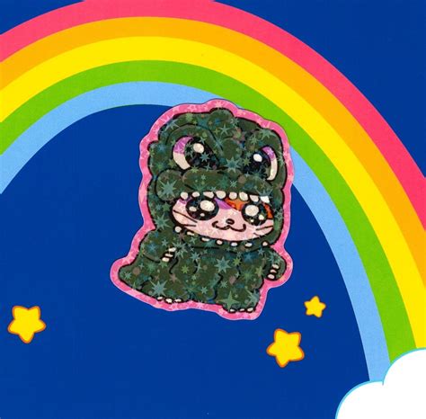 Hamzilla Holographic Sparkle Sticker Etsy