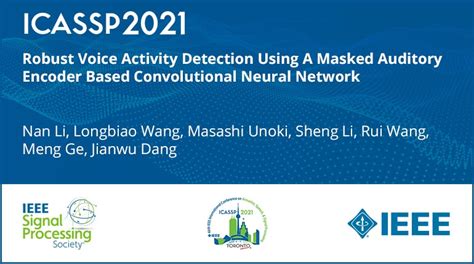 Robust Voice Activity Detection Using A Masked Auditory Encoder Based
