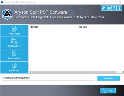 PST Splitter Tool To Split Large PST File Into Smaller PST