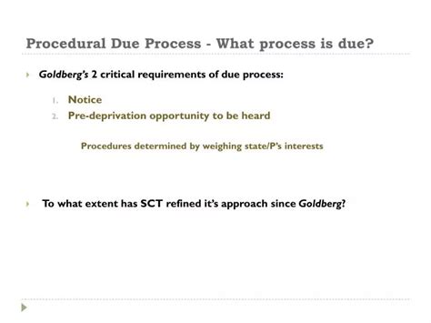 PPT Procedural Due Process What Process Is Due PowerPoint Presentation ID 4533761