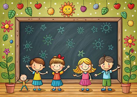 Teacher Teaching Lessons With Apple On Blackboard Background