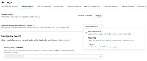 多要素認証を構成する Databricks On Aws
