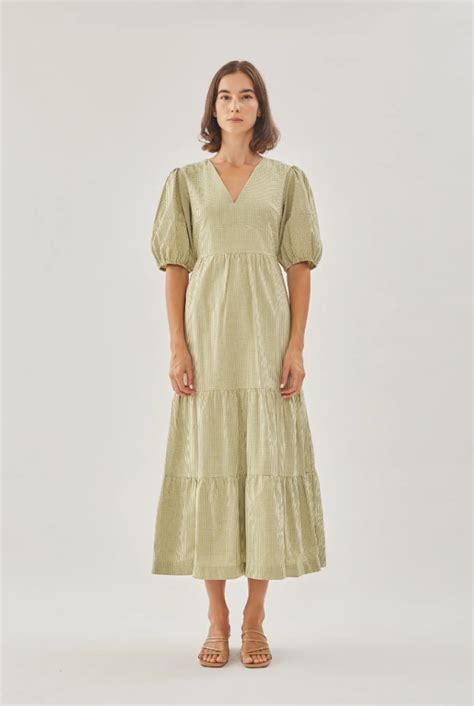 Klarra Cotton Tiered Maxi Dress Womens Fashion Dresses And Sets