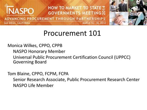Ppt Procurement 101 Powerpoint Presentation Free Download Id 3403378