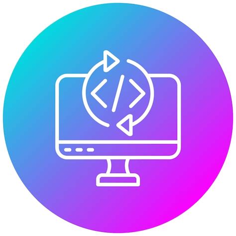 Style Dillustration Vectorielle Du Cycle De Programmation Vecteur Premium